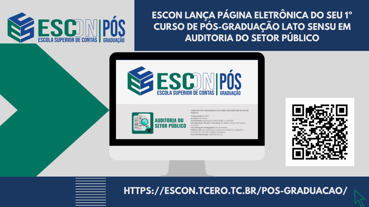 ESCon lança página eletrônica do seu 1º curso de pós-graduação lato ...
