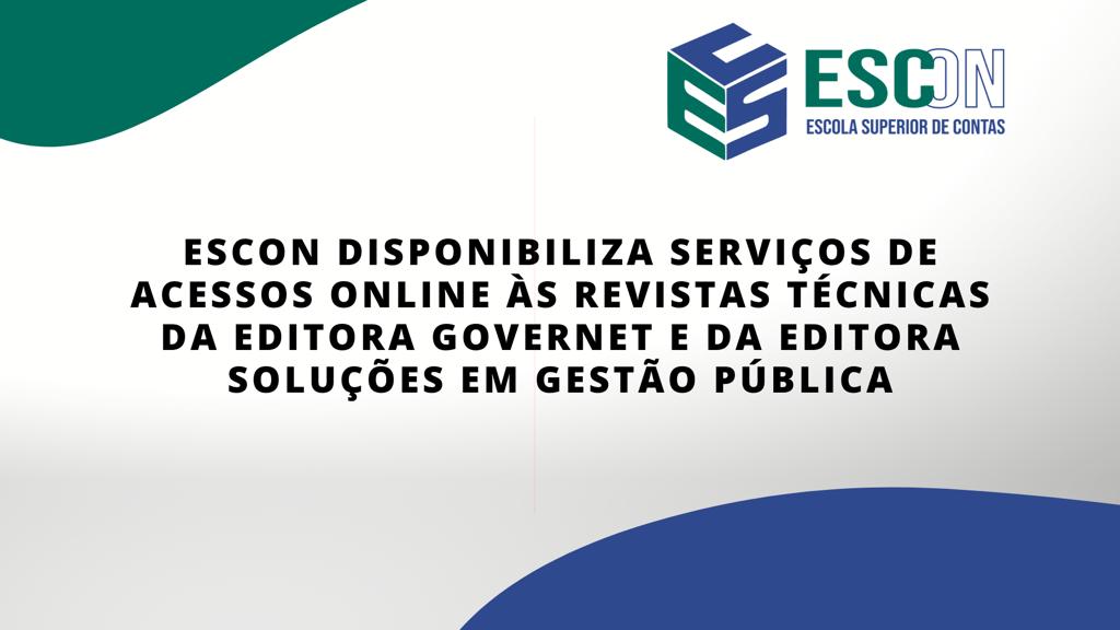 ESCon disponibiliza serviços de acessos online às revistas técnicas da ...